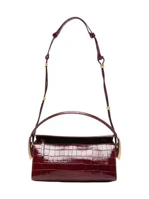 BENEDETTA BRUZZICHES Croc-effect Leather Shoulder Bag