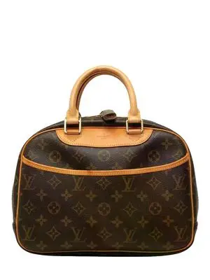 LOUIS VUITTON 2005 Monogram Trouville Handbag Brown