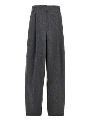 EMPORIO ARMANI Flannel Pants With Darts