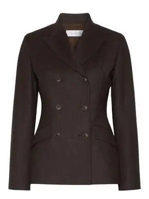 Max Mara Virgin Wool Blazer - Brown
