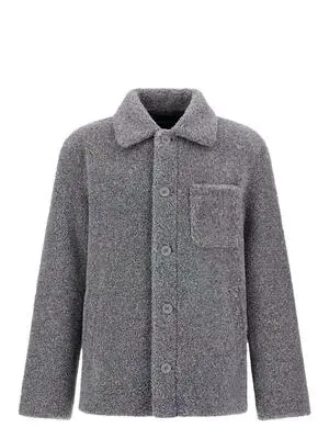 HERNO Teddy-effect Melange Jacket