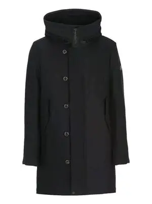 Peuterey Kasa Logo-patch Hooded Parka Coat - Black