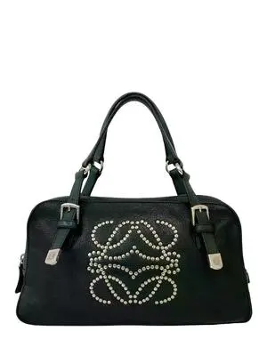 LOEWE 2000-2026 Leather Studded Anagram Handbag