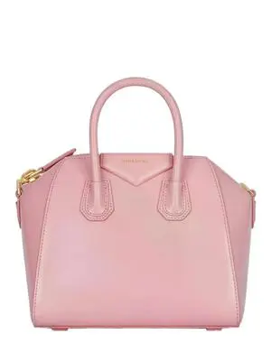 Givenchy Mini Antigona Bag In Box Leather Pink