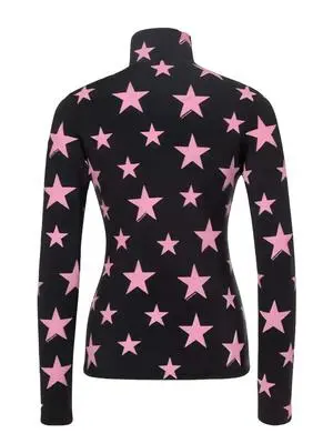 Goldbergh Lunaria Star-print Half-zip Sweatshirt - Black