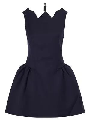 SHUSHU/TONG Patchwork Wool Mini Dress - No