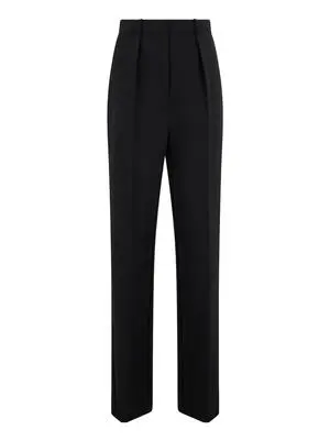 Elisabetta Franchi Pleated Zip-detail Casual Trousers - Black