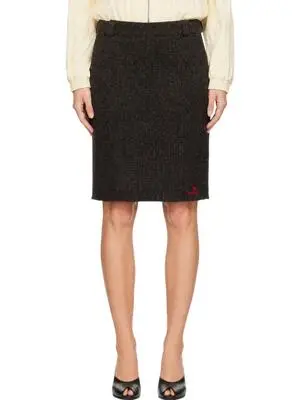 SHUSHU/TONG Elastic-waist Skirt - Brown