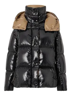 Moncler Hooded Quilted Down Jacket - Black