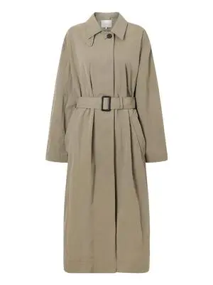 Studio Nicholson Campion Belted Crinkled-shell Trench Coat - No