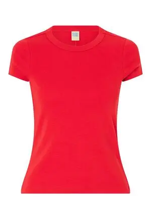 FLORE FLORE Car Baby Tee Ribbed Organic Cotton-jersey T-shirt - No