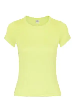 FLORE FLORE Car Baby Tee Ribbed Organic Cotton-jersey T-shirt - No