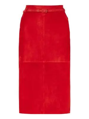 TOM FORD Suede Midi Skirt - No