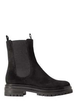 GIANVITO ROSSI Chester Suede Chelsea Boots - No