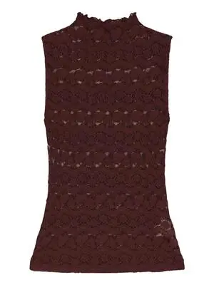 Veronica Beard Lace High-neck Top No