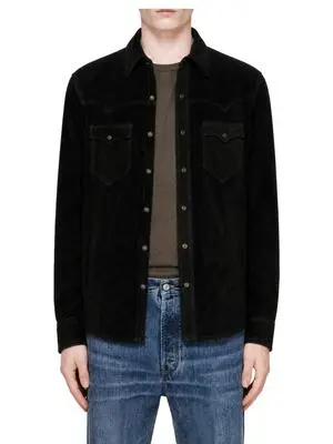Ralph Lauren Paneled Suede Jacket - No