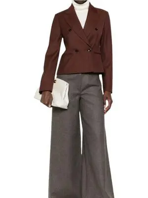 Max Mara Long-sleeve Blazer With Lapel Collar - No