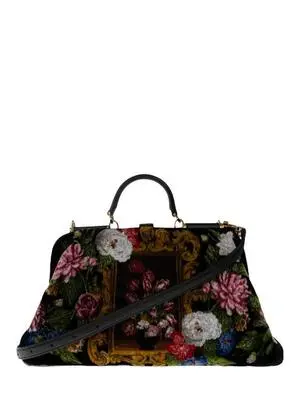 Dolce & Gabbana Patterned Shoulder Bag - Black