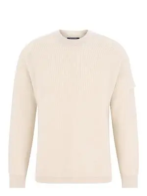 C.P. COMPANY Crew-neck Pullover Eggshell
