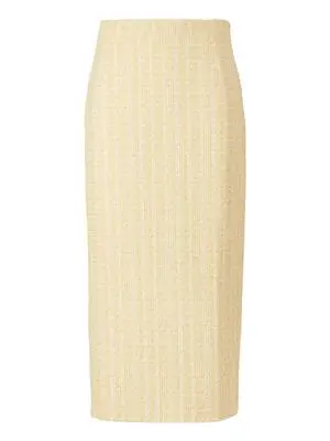 ALESSANDRA RICH Tweed Midi Skirt