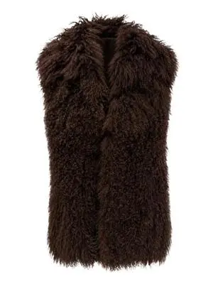 YVES SALOMON Sleeveless Shearling Gilet