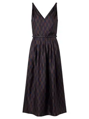 Oscar De La Renta Silk-twill Midi Dress - No