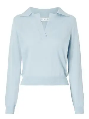 Oscar De La Renta Wool Polo Sweater - No