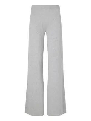 ETERNE Cotton And Cashmere-blend Wide-leg Pants