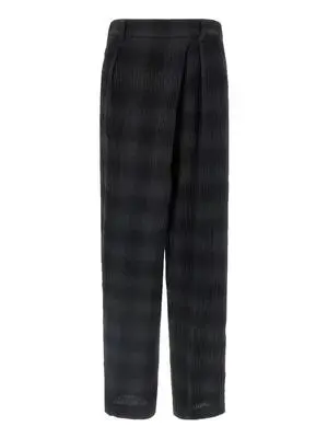 TELA Victor Crinkled-effect Trousers