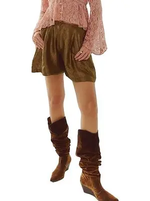 Free People Love Street Trouser Shorts - Bronze