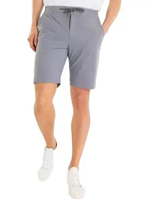 VALENZA Tech Stretch Drawstring-fastening Bermuda Shorts - Grey