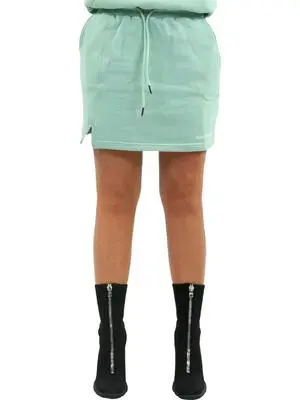 DAILY PAPER Logo-print Drawstring Mini Straight Skirt