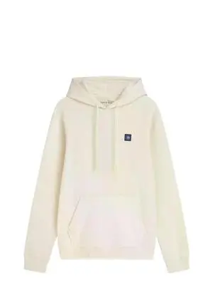 Scotch & Soda Logo-patch Drawstring Hoodie - Neutrals