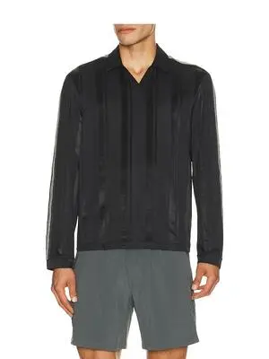 Lululemon Knit Stripe Rugby Shirt - Black