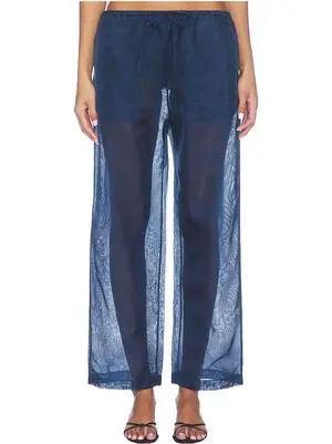 Renggli Organza Pant In Navy - Midnight