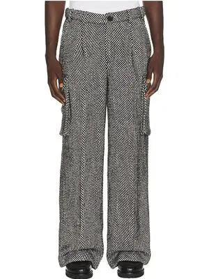 KROST Eco Herringbone Cargo Pant - Black