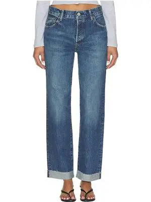 Moussy Vintage Kent Straight Leg Jeans - Blue