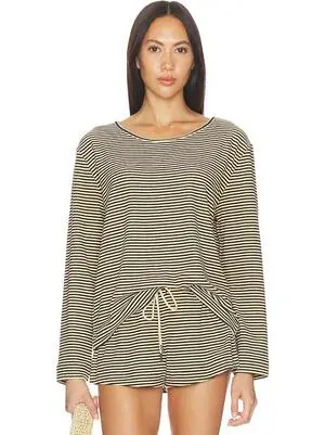 THE UPSIDE The Upside Santos Rio Long Sleeve Top In Green.