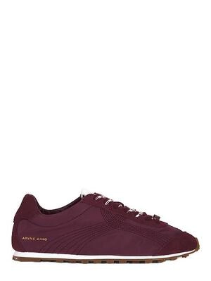 ANINE BING Juna Sneaker In Burgundy - Fig