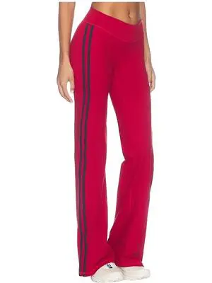FORM Track Leggings In Red - Ruby & Navy