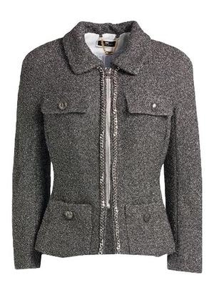 Elisabetta Franchi Jacket Size Viscose, Polyimide, Polyamide, Polyester - Grey
