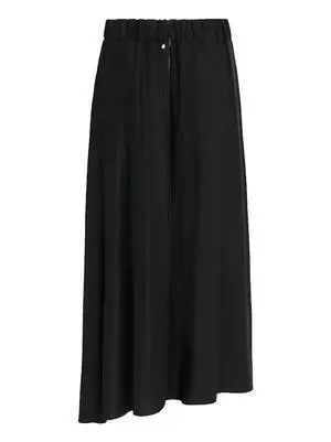 Lorena Antoniazzi Asymmetric-hem Midi Skirt - Black
