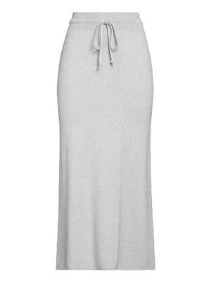 KONTATTO Woman Maxi Skirt Light Grey Size Onesize Viscose, Polyamide, Polyester, Metal