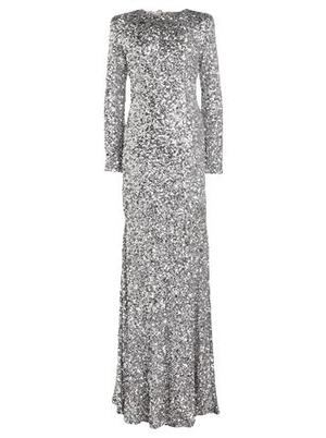 Elisabetta Franchi Maxi Dress Size Polyester, Elastane - Silver