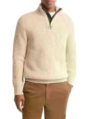 Barbour Essentials Fleck Half-zip Sweater - Neutrals
