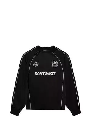 DON'T WASTE CULTURE Zeni Logo-print T-shirt - Black