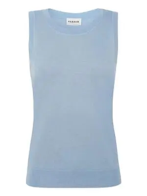 P.a.r.o.s.h Sleeveless Knit Top - Blue