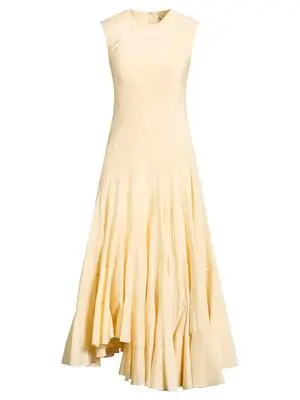 Tory Burch Minimal Satin Sleeveless Dress - Nude