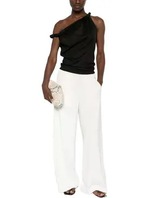 Christopher Esber Bias-cut Crepe Trousers - Neutrals