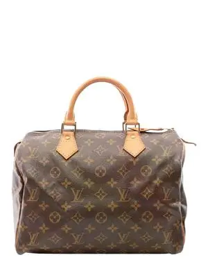 LOUIS VUITTON 2003 Monogram Speedy 30 Boston Bag - Brown